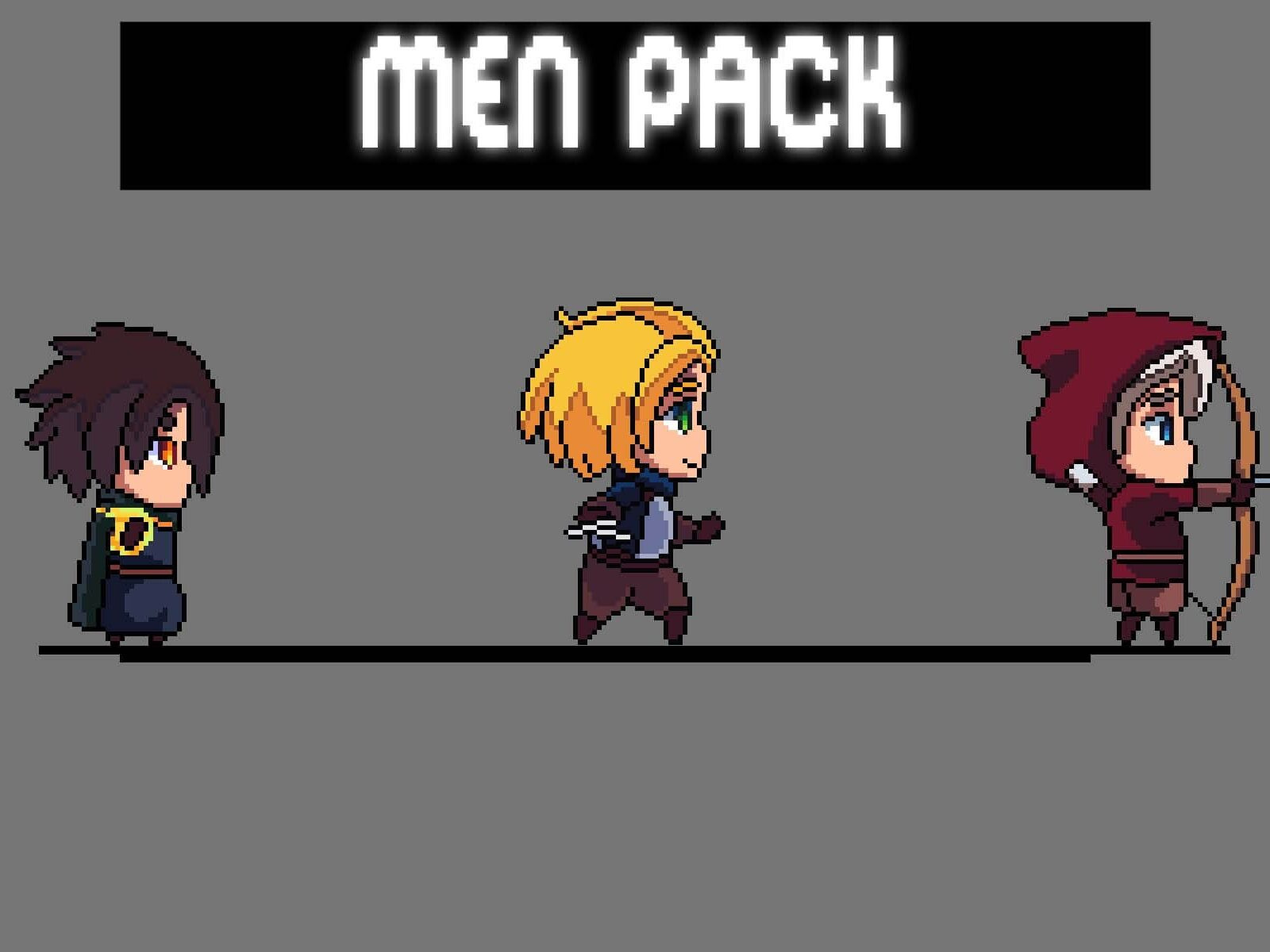 Free Fantasy Chibi Male Sprites Pixel Art by 2D Game Assets on Dribbble