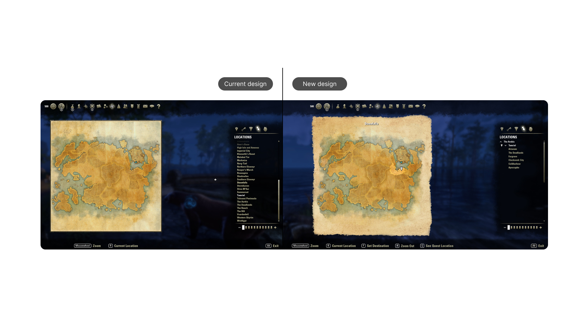 The Elder Scrolls Online Map and Quest Tracker Redesign by Admir ...