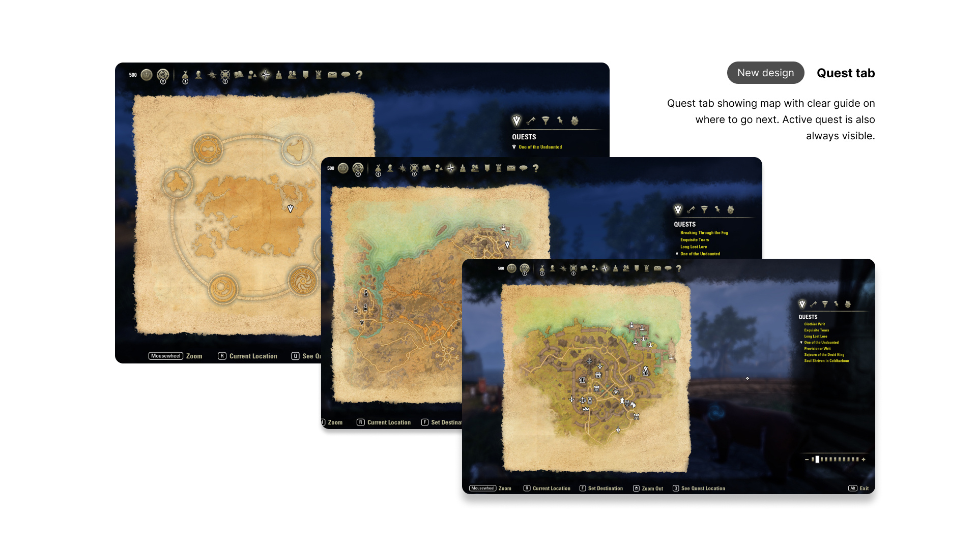 The Elder Scrolls Online Map and Quest Tracker Redesign by Admir ...