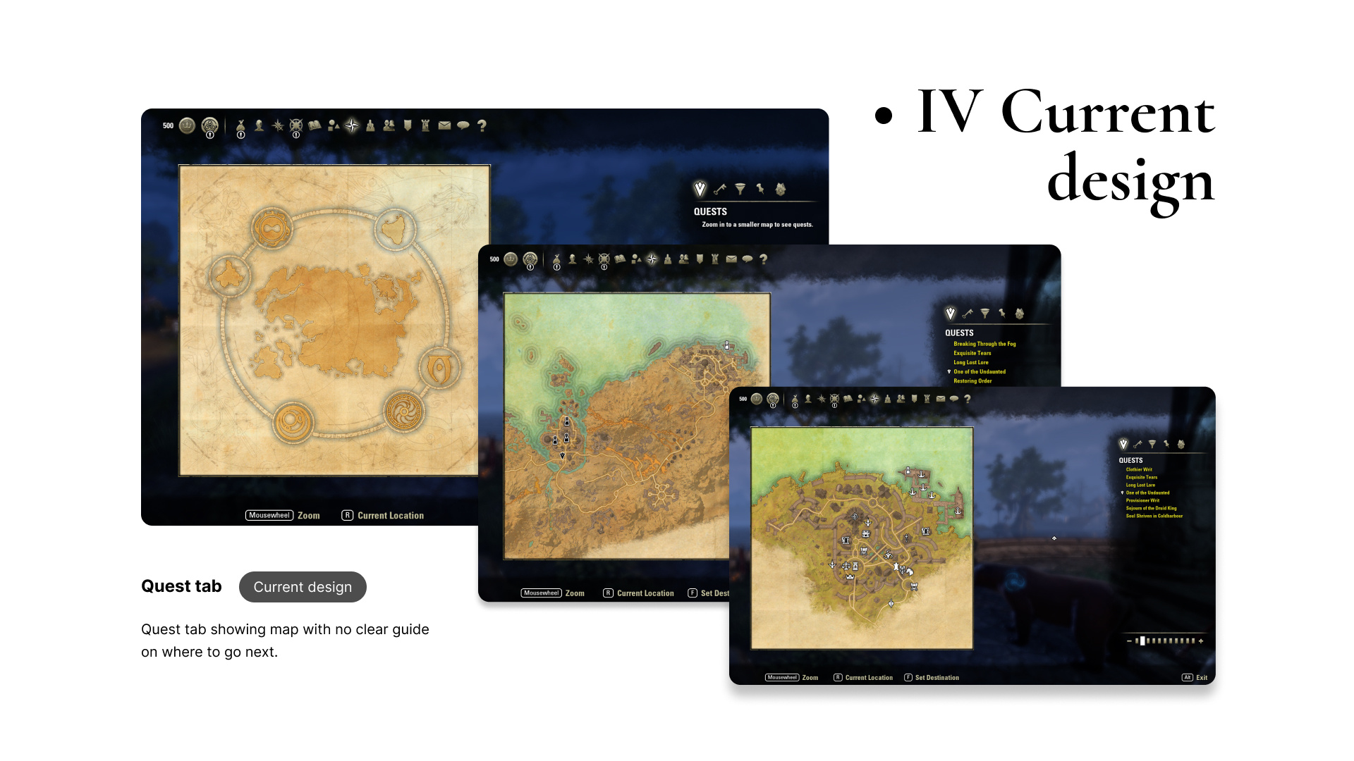 The Elder Scrolls Online Map and Quest Tracker Redesign by Admir Isaković on Dribbble