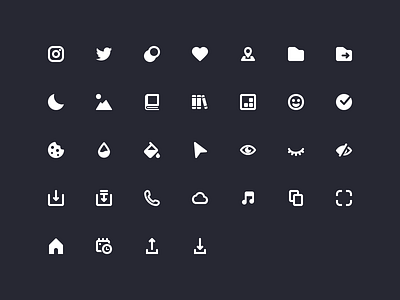 Lexicon Icons Set by Emiliano Cicero on Dribbble