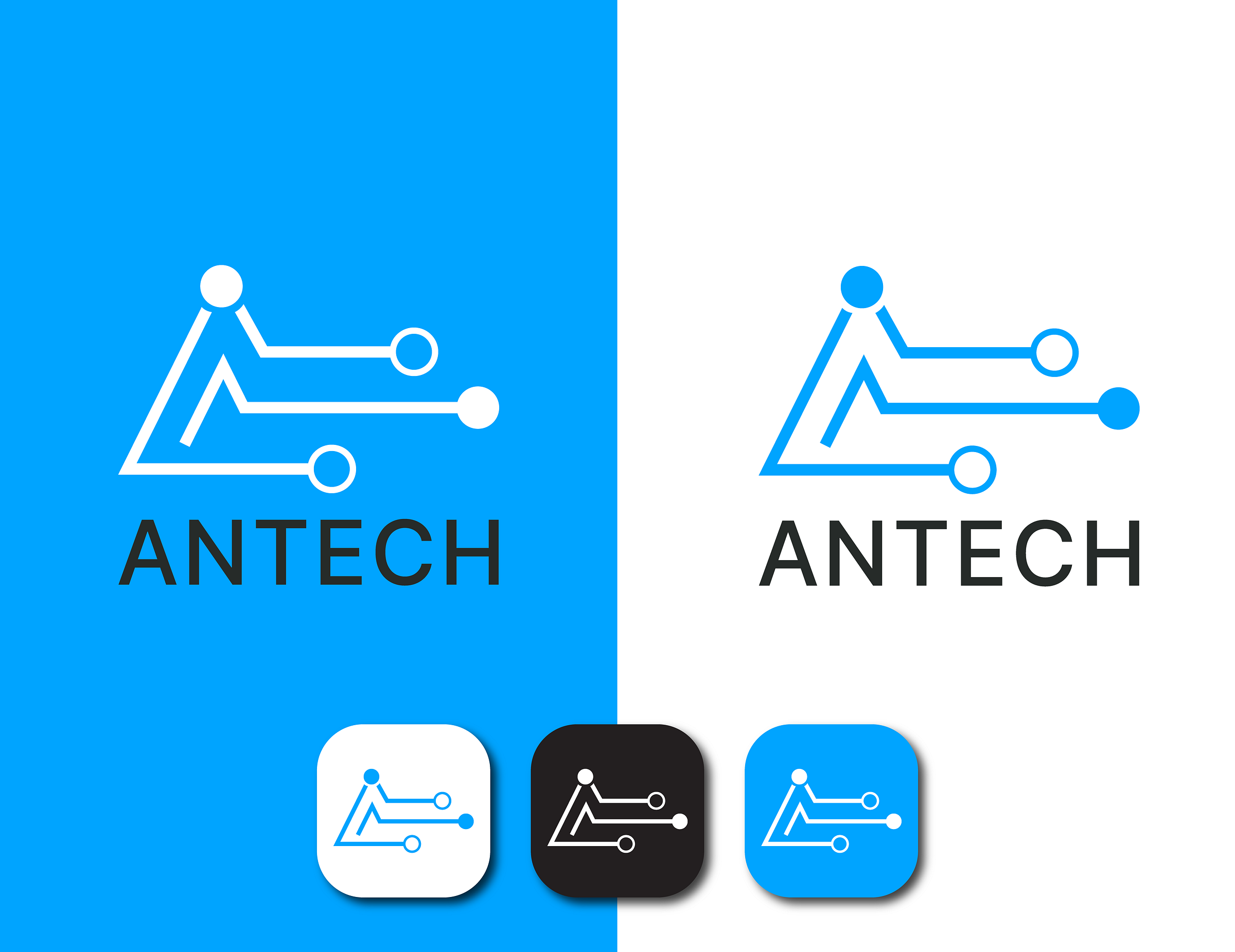 Antech Logo Design by Mahdi Hasan Chowdhury on Dribbble