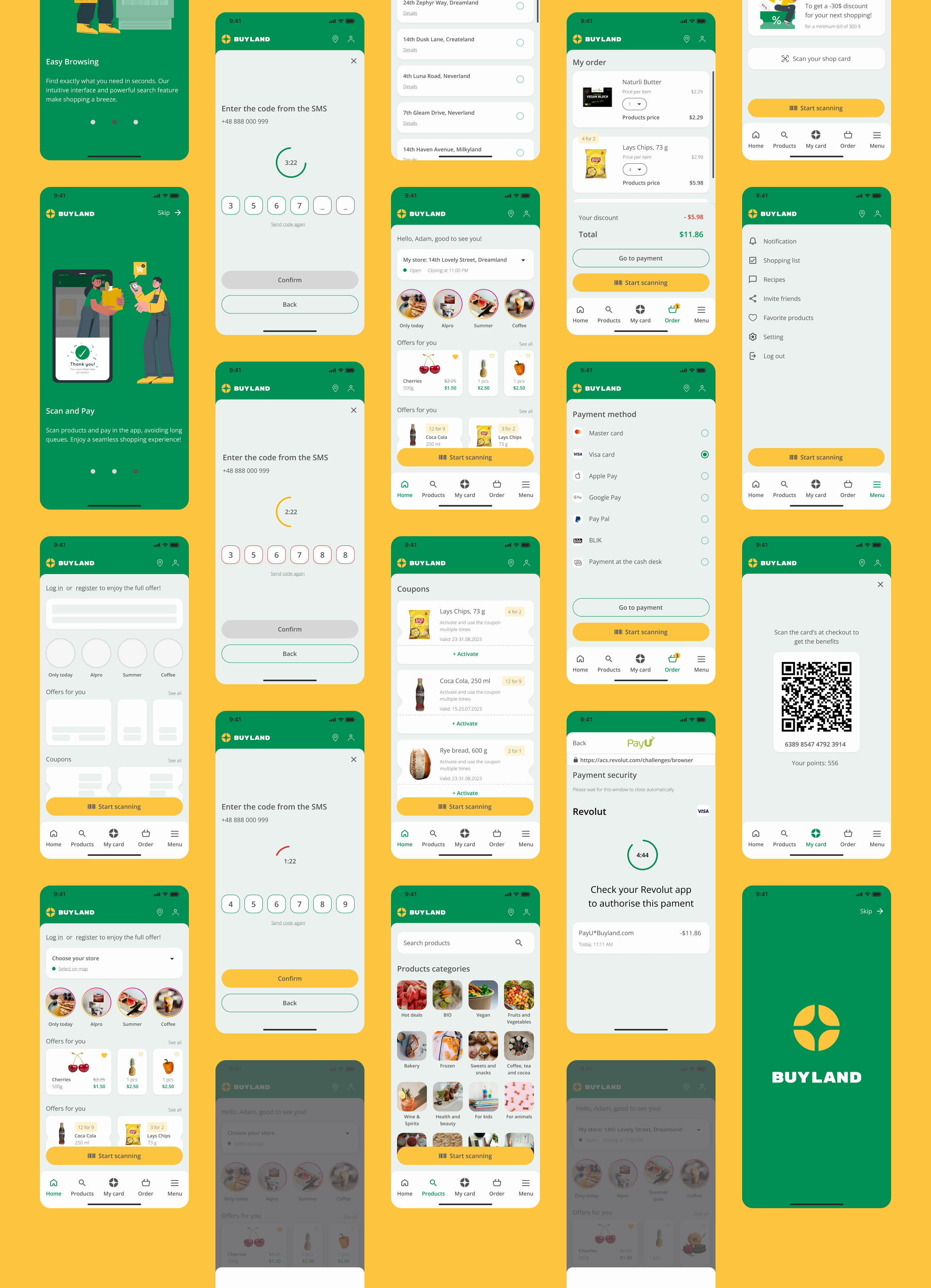 Mobile app for a supermarket (iOS/Android) | case study by Julia ...