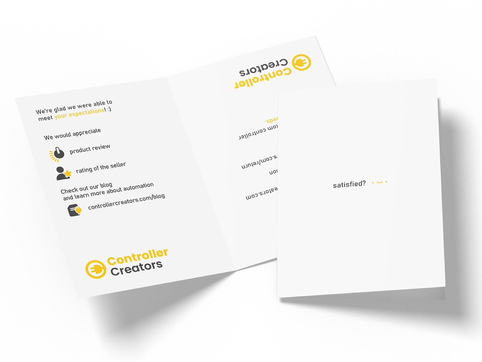 ControllerCreators.com - Feedback card for customer order by Jakub ...