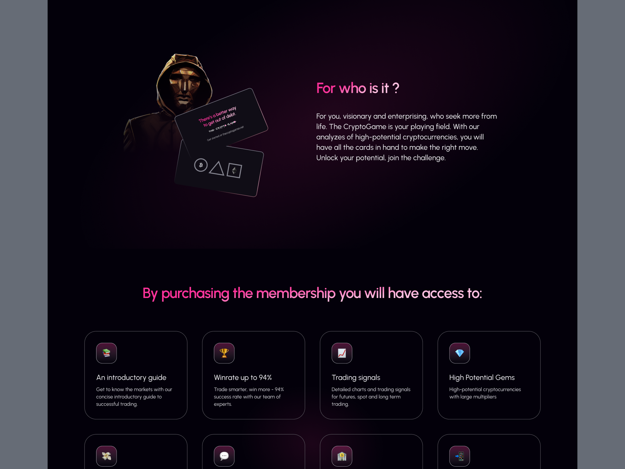 Crypto Game - Landing Page Design by Ayush Lagun on Dribbble