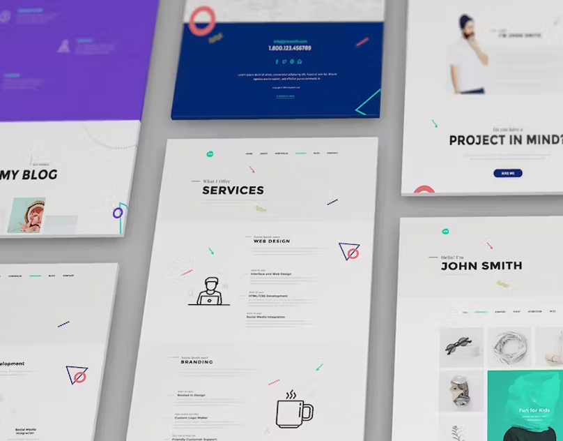 Website Mockup Design by Creative Thinkers on Dribbble