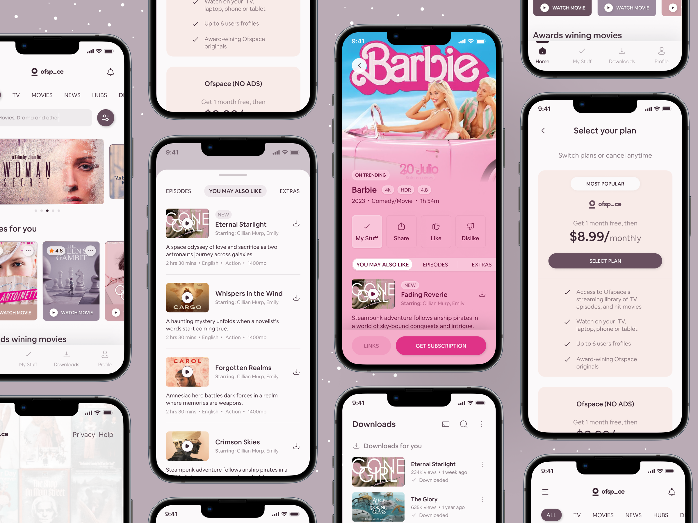 Entertainment App UI by Ofspace UX/UI on Dribbble