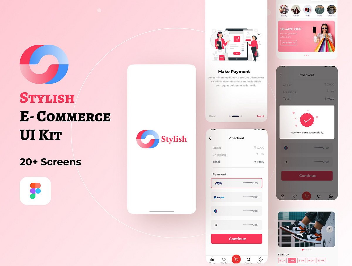 eCommerce App UI Kit - Case Study Ecommerce Mobile App UI kit by Aashifa Sheikh on Dribbble
