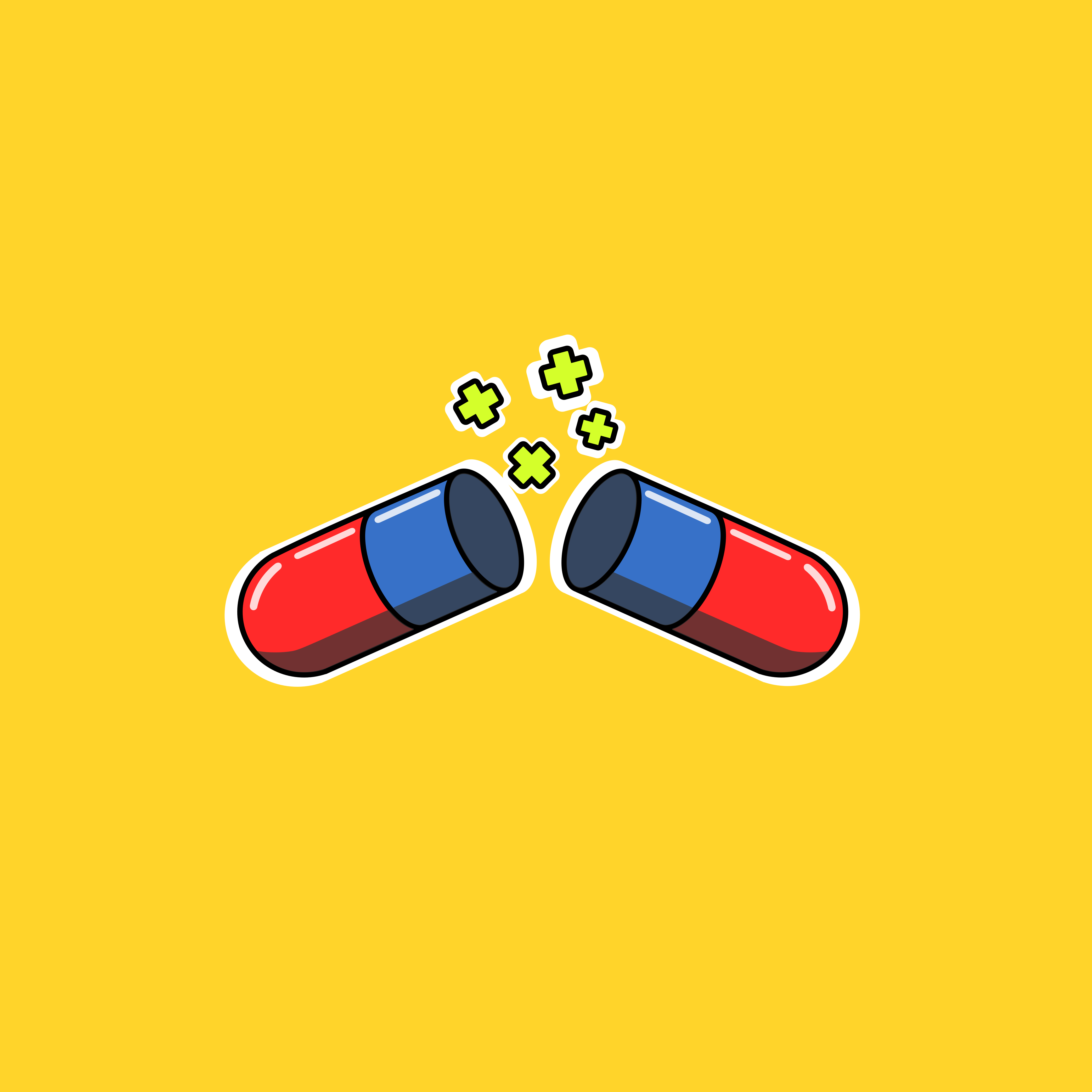 Pills Heal Vector Art - Sticker by My Nimbus Eyes on Dribbble