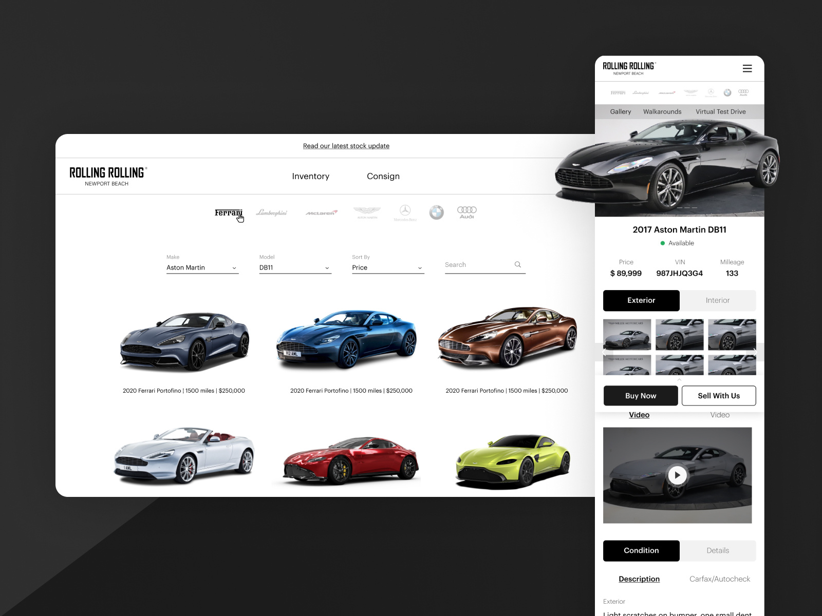 Luxury Cars Website by Dihardja Software on Dribbble