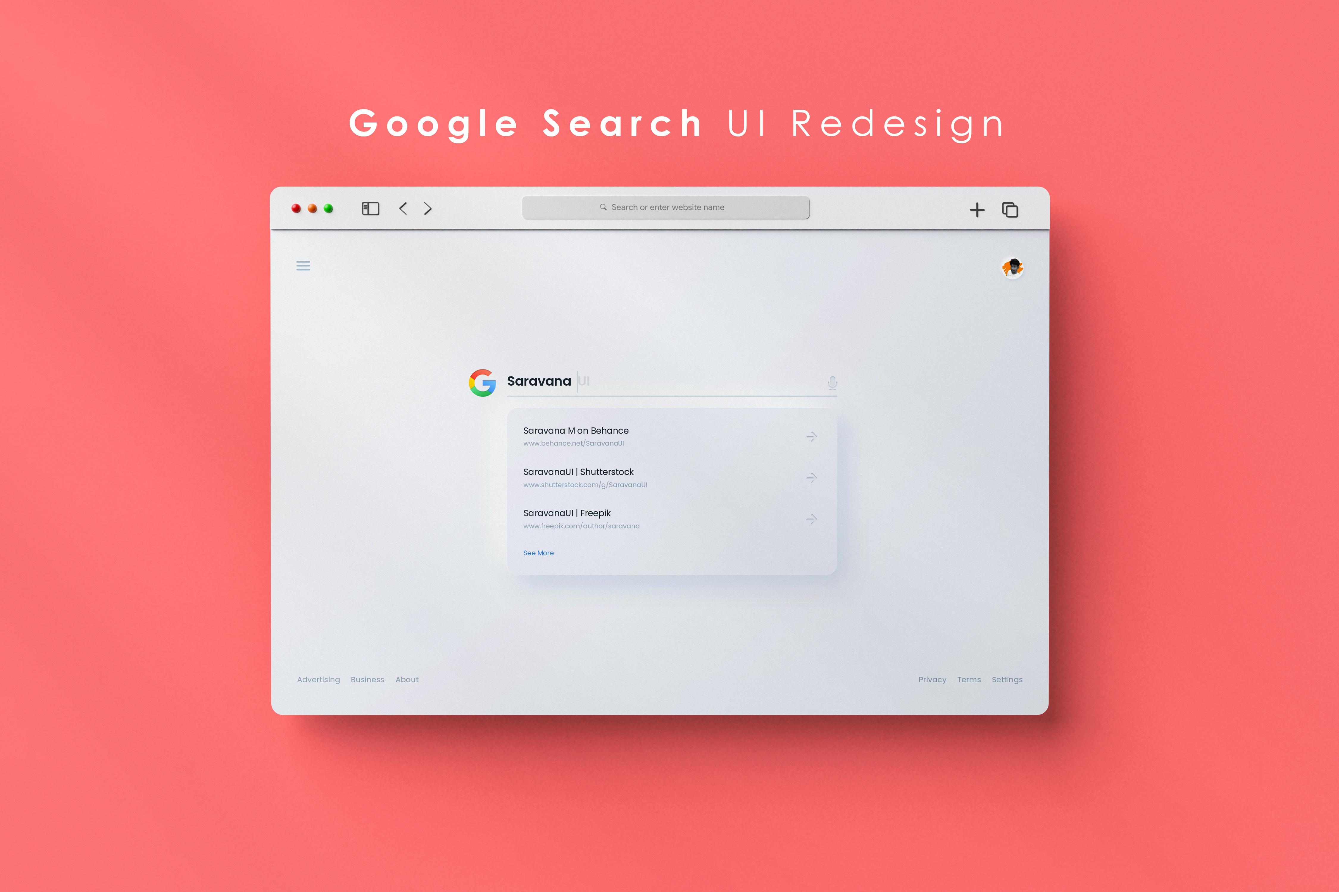 Google UI Search Design designs, themes, templates and downloadable ...