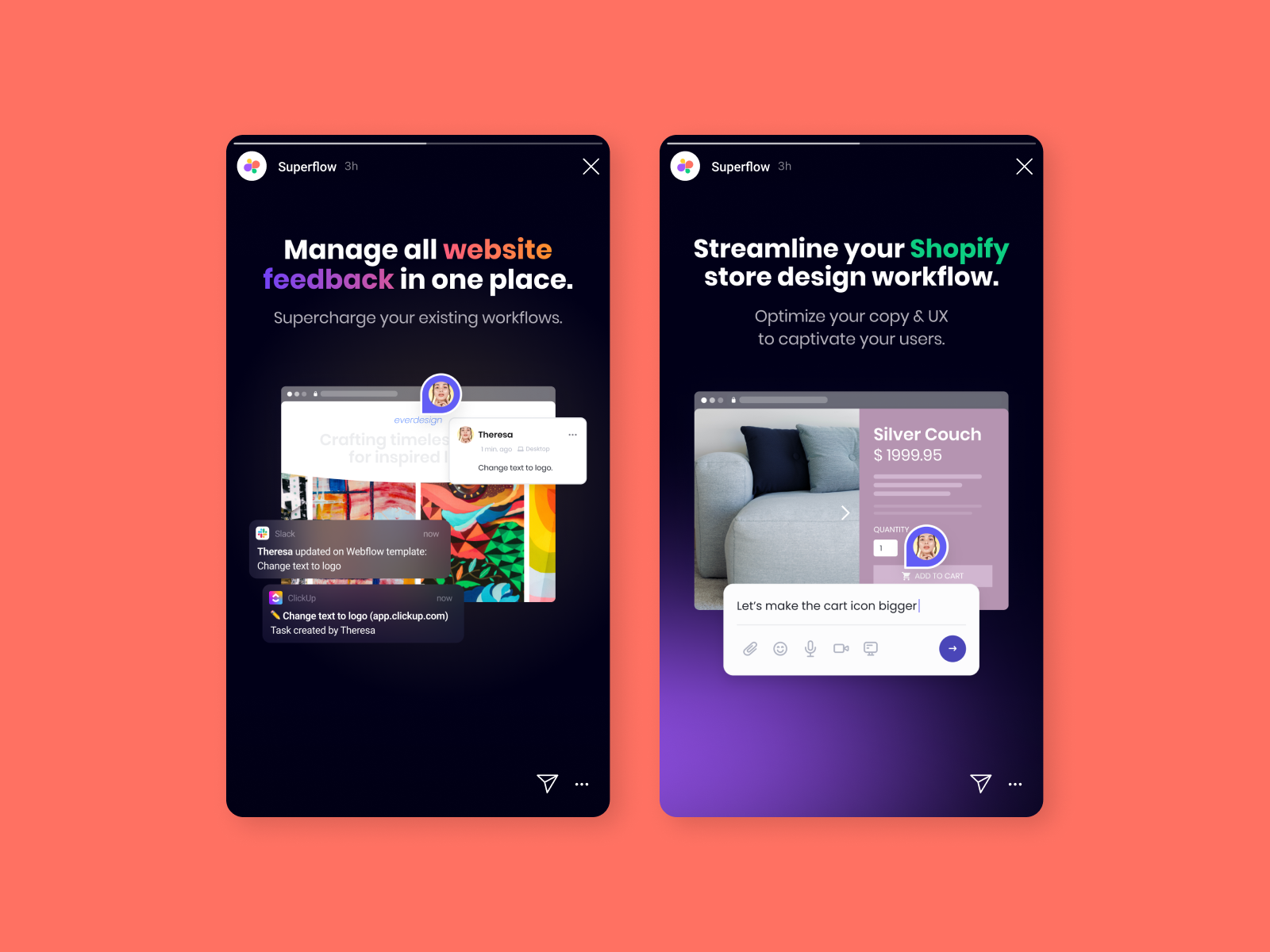 Superflow - IG Story Ads by López del Cerro for Hey Digital on Dribbble