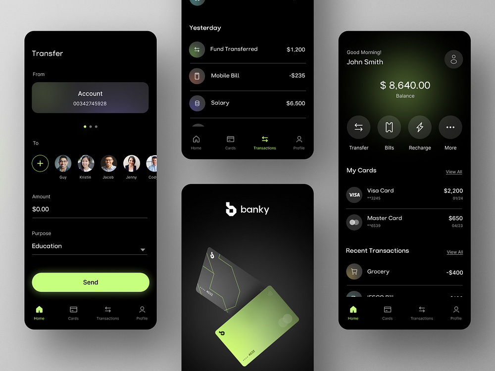 SmartPay - P2P Fintech Mobile App by Arounda UI/UX for Arounda on Dribbble
