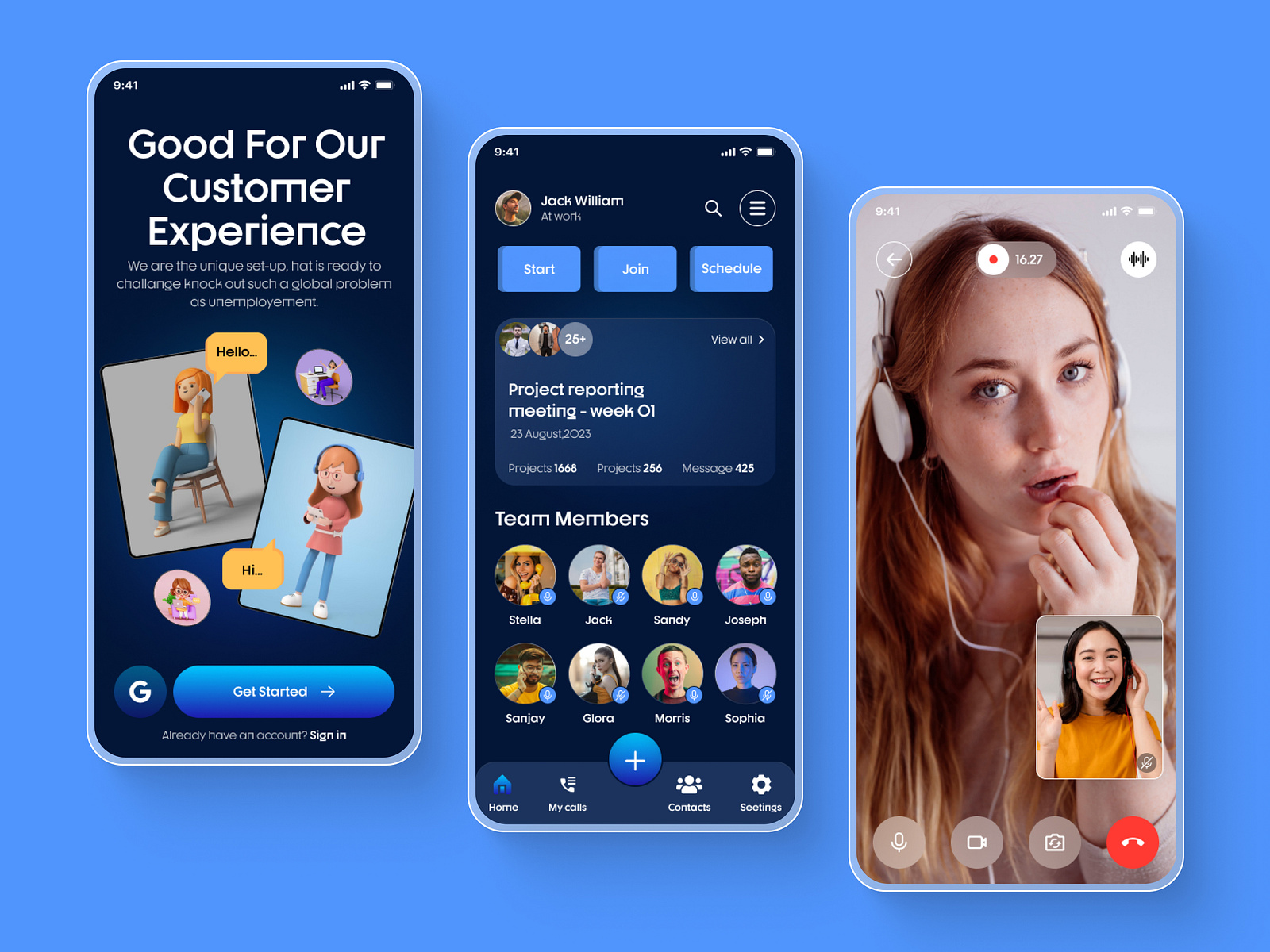 Call Center Services Mobile App by Shariar H.🟢 on Dribbble