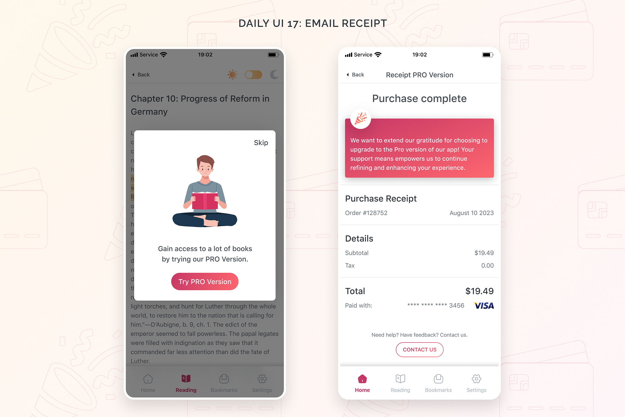 Daily UI 17: Email Receipt by Evelyn David Bontean on Dribbble