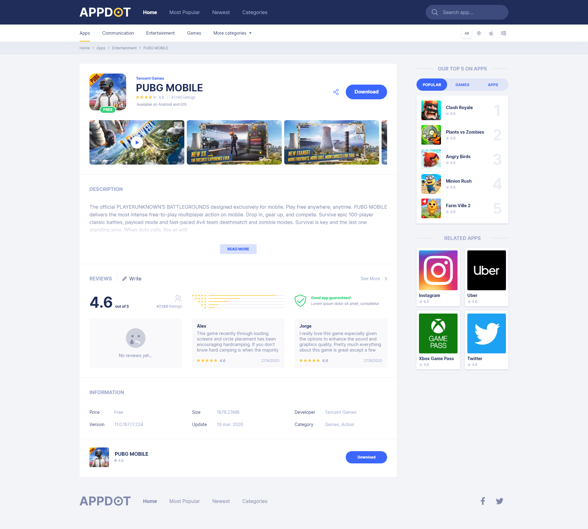 2020 - Appdot by ToroThemes on Dribbble