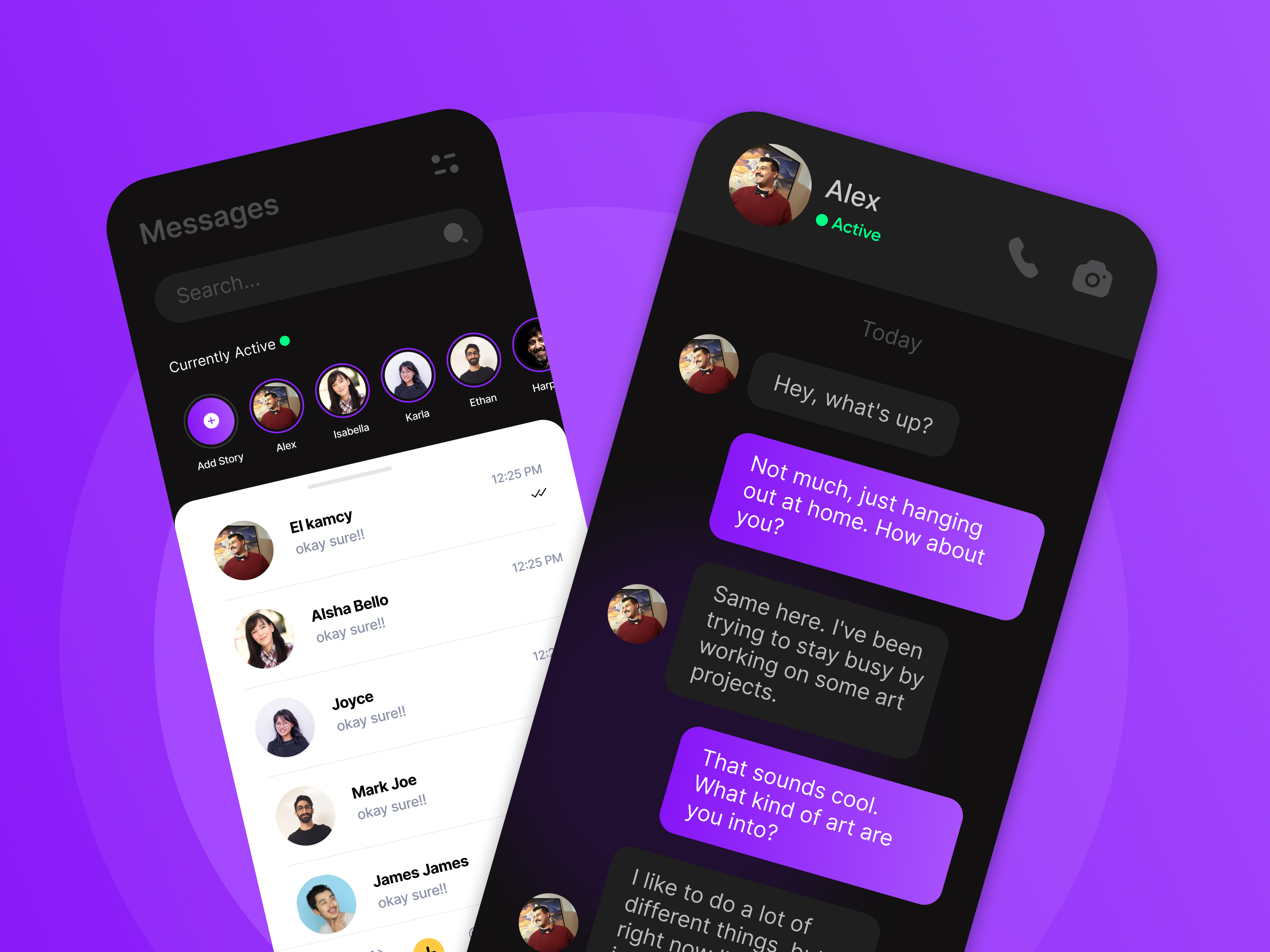 Chat App UI Design designs, themes, templates and downloadable graphic ...