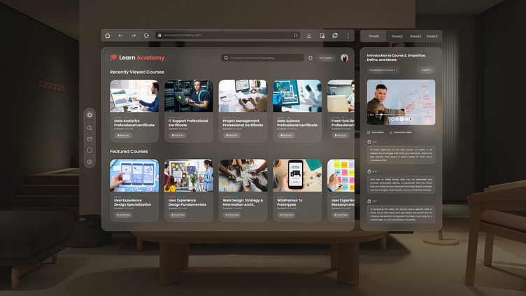 Spatial UI Design by Md. Imran Hasan on Dribbble