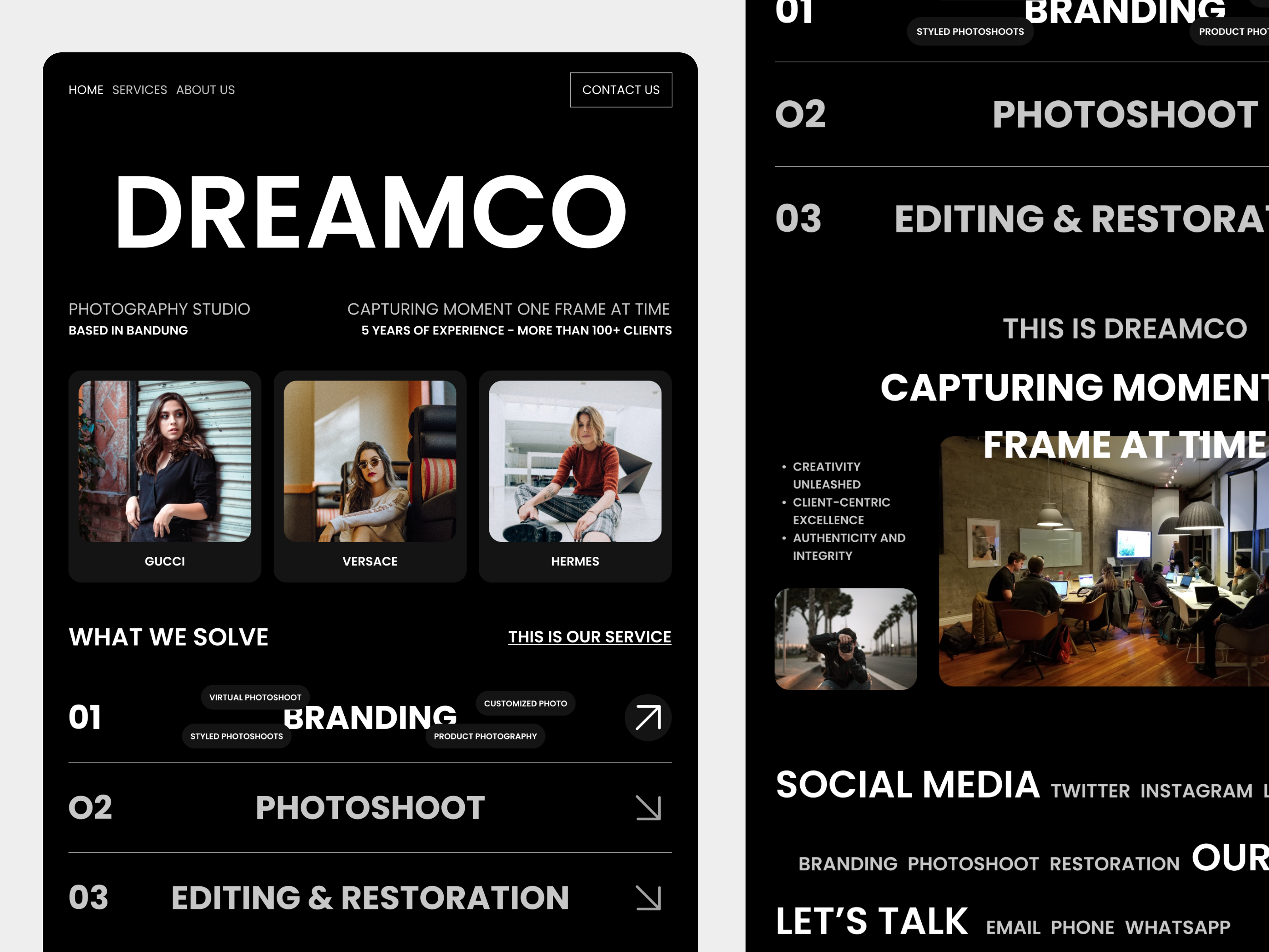 DREAMCO - Company Profile Landing Page by Yohanes Nico for Matriks ...