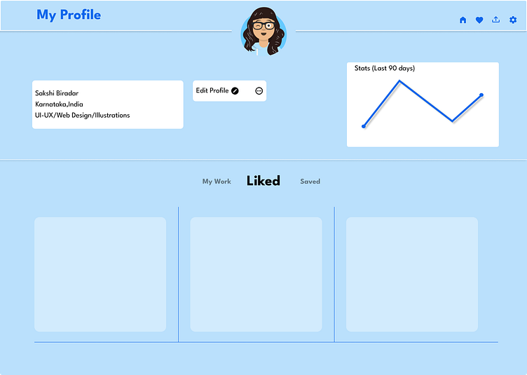 User_Profile_Page by Sakshi Biradar on Dribbble
