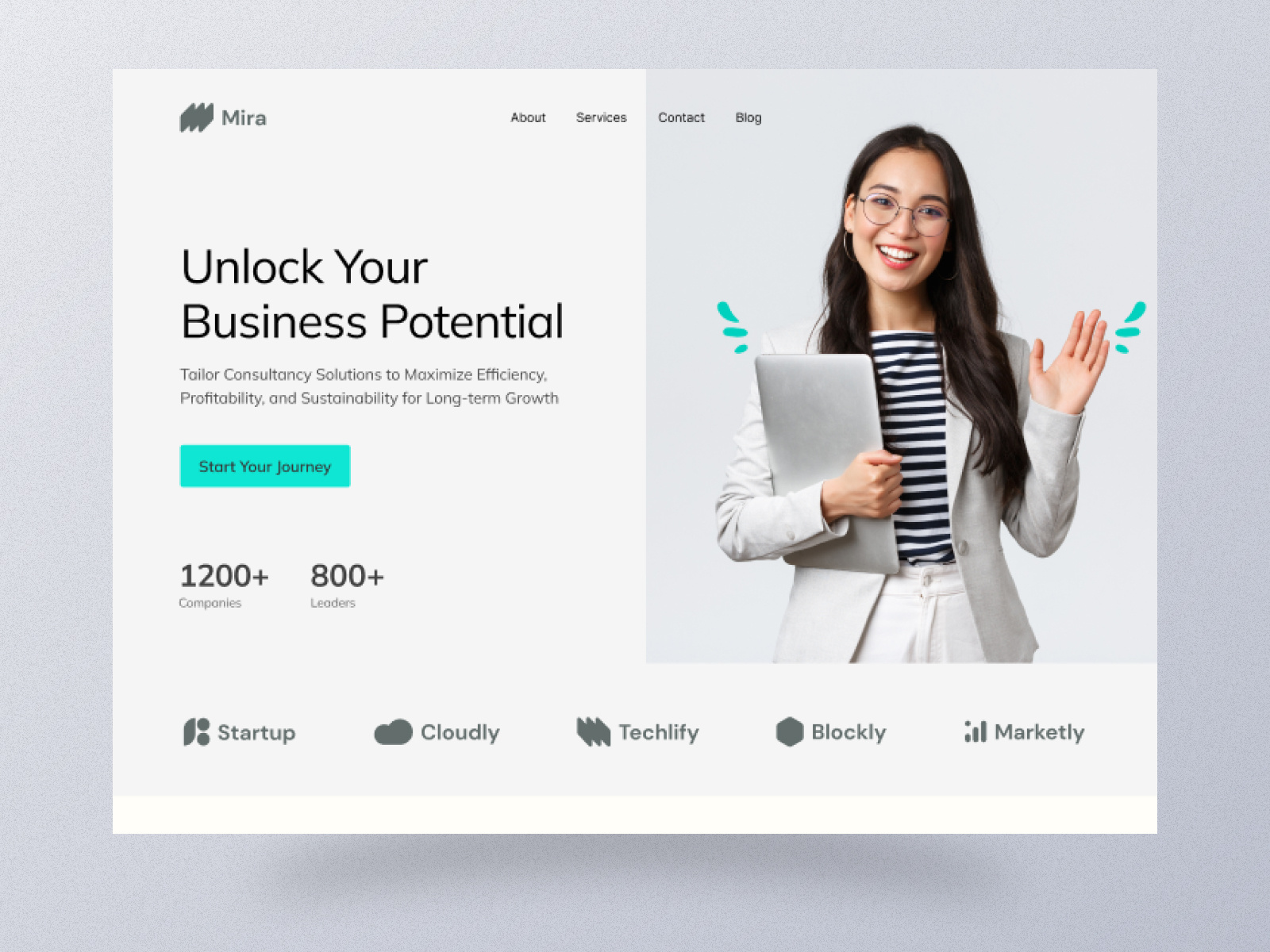 Business consultancy web UI design by Md Sadab on Dribbble