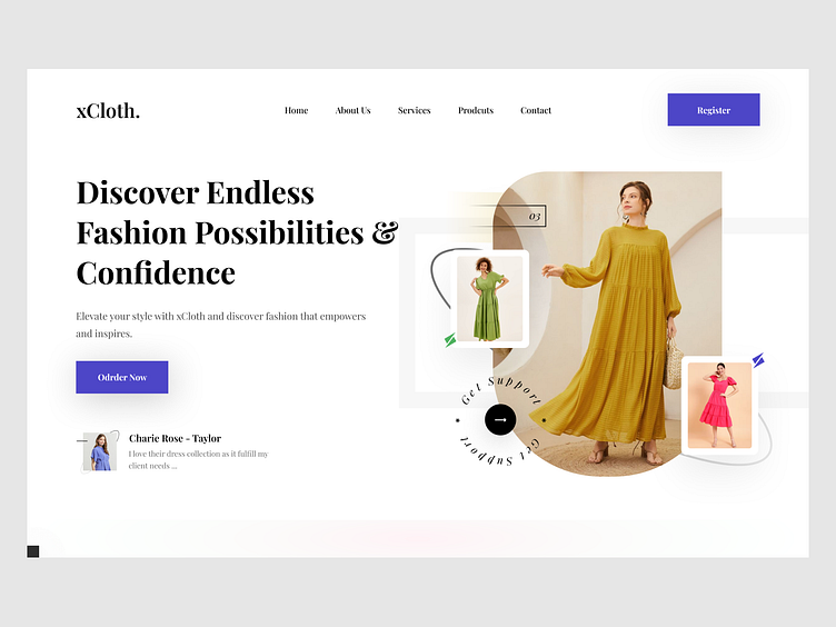 Fashion Clothing Landing Page by Syed Umair Raza on Dribbble
