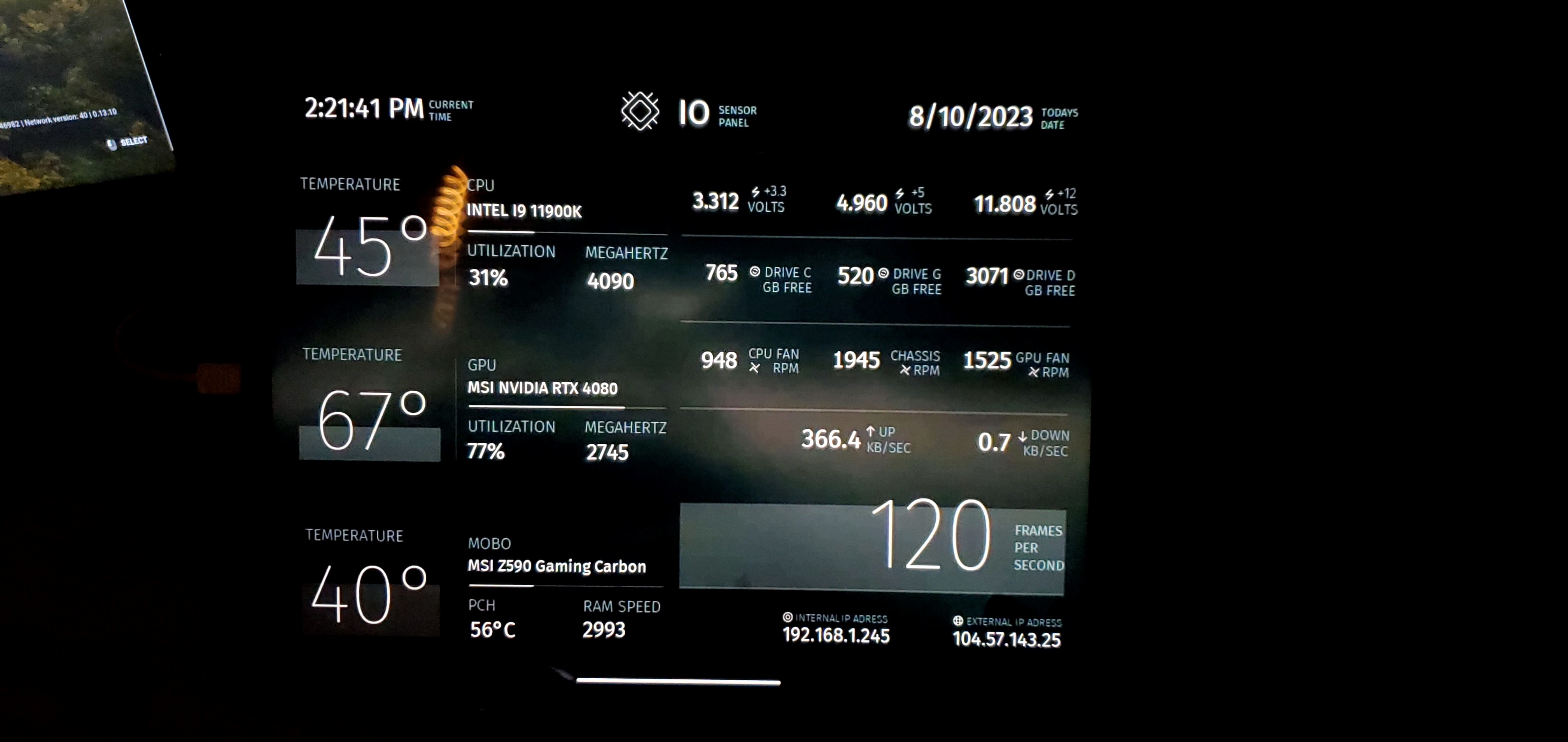 IO - a theme / skin for the sensor panel in AIDA64 by Matthew Almand on ...