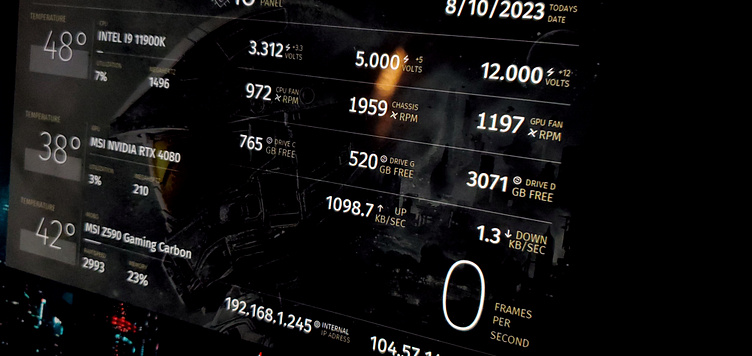 IO - a theme / skin for the sensor panel in AIDA64 by Matthew Almand on ...