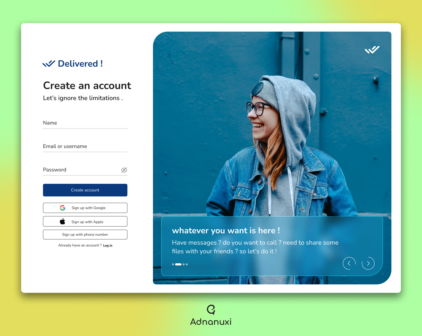 Desktop chat app design / delivered ! by AdnanUxi on Dribbble
