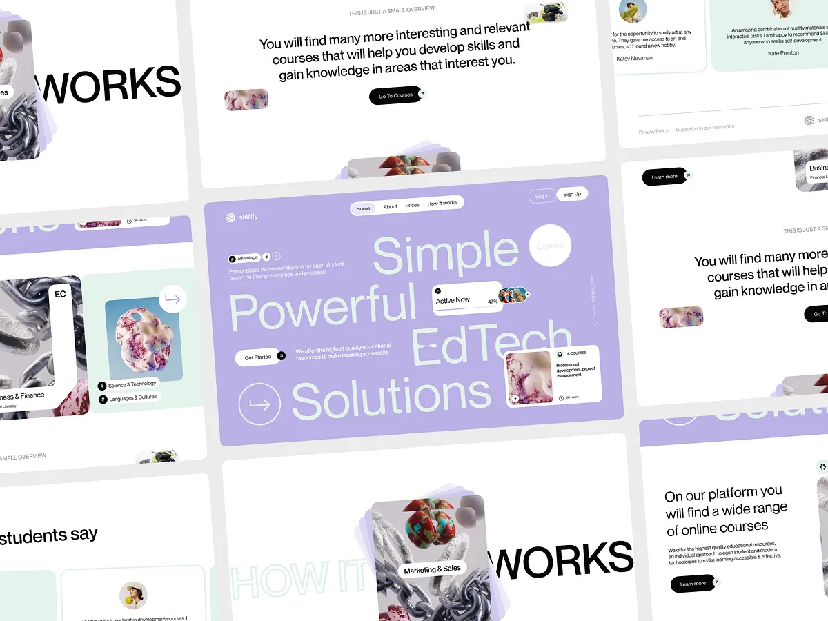 Edtech designs, themes, templates and downloadable graphic elements on ...