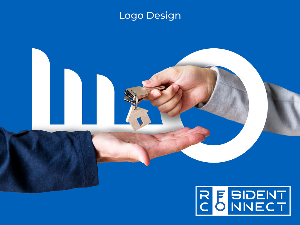 Resident Connect - A Real Estate Logo by Wings Tech on Dribbble