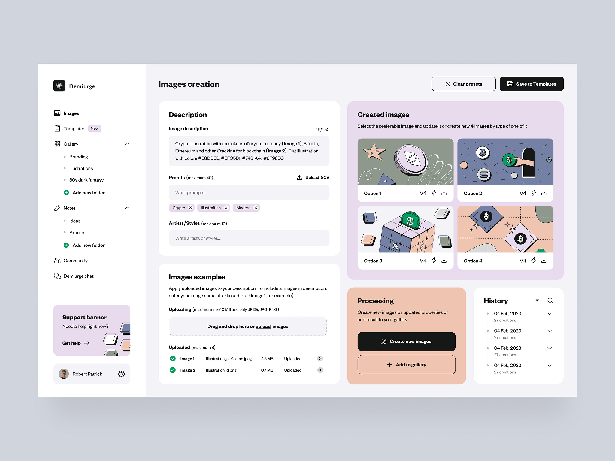 Demiurge - AI Web App by Arounda UI/UX for Arounda on Dribbble