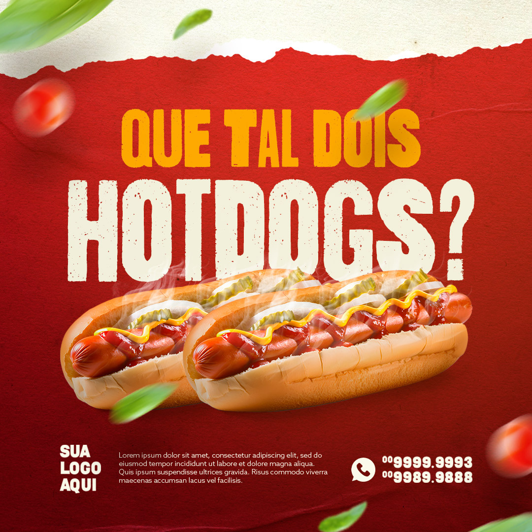 Hot dog posters by Breno Nery on Dribbble