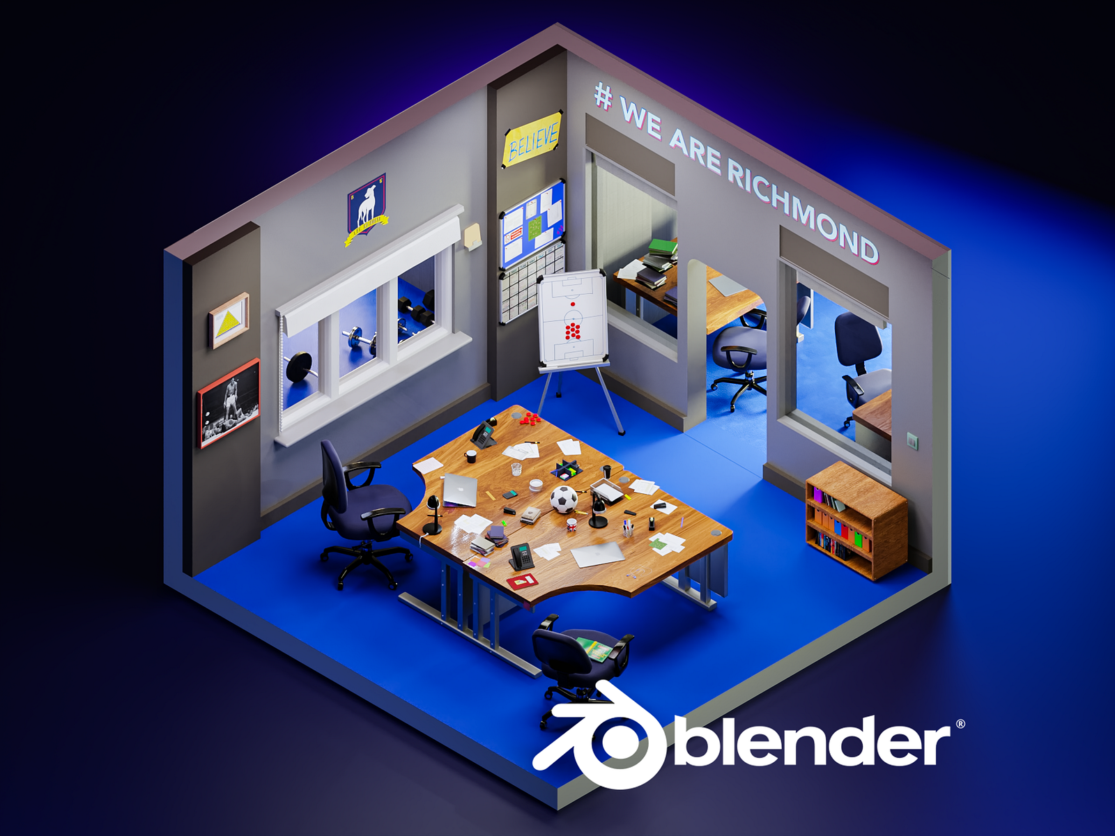 Ted Lassos Office By Pathum Shehan On Dribbble