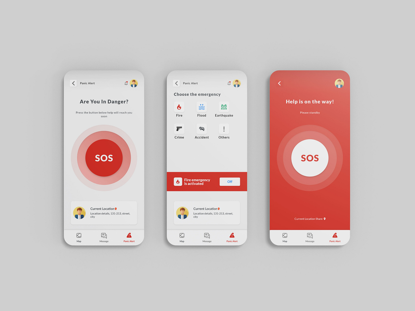 Safety App by Rituporna on Dribbble
