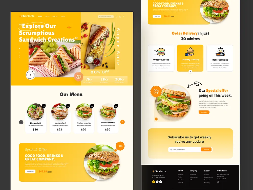 Food Ordering Website designs, themes, templates and downloadable ...