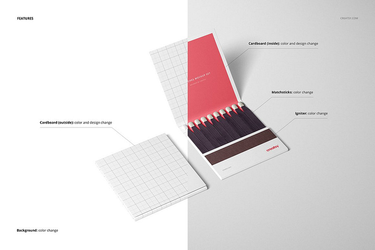 Matches Mockup Set by Official CreativeStore on Dribbble