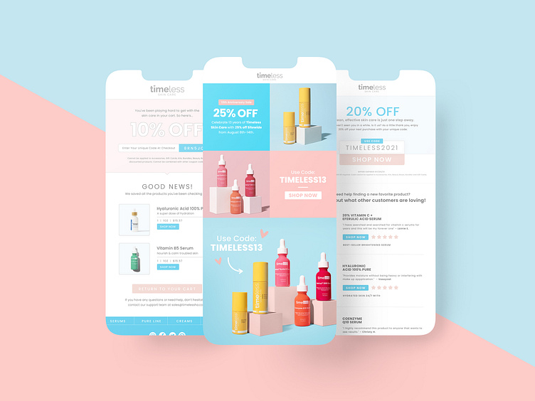 Skin Care Newsletter Design by Darkroast.co on Dribbble