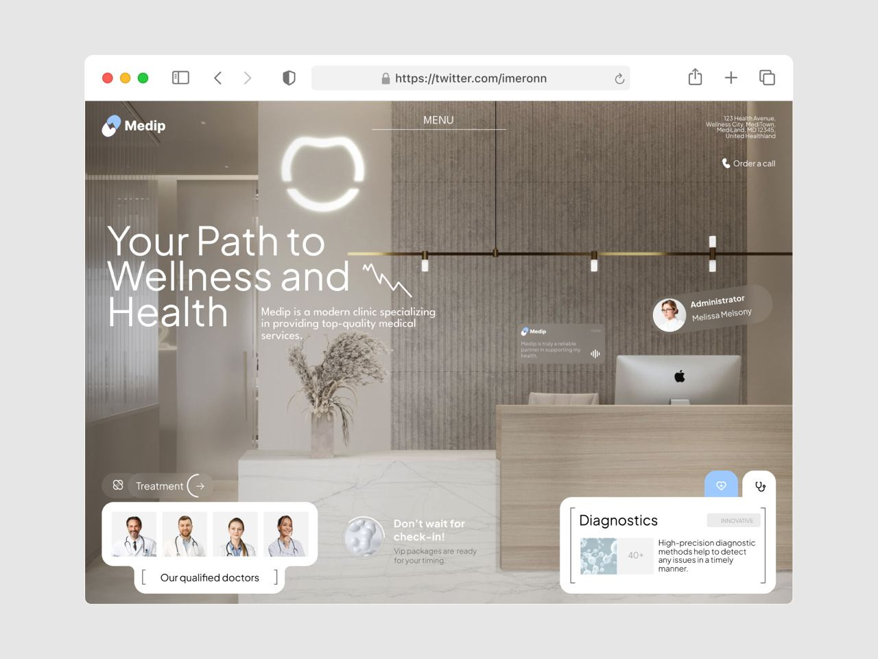 Virtual Clinic - Website Design by Levi Wilson for QClay on Dribbble