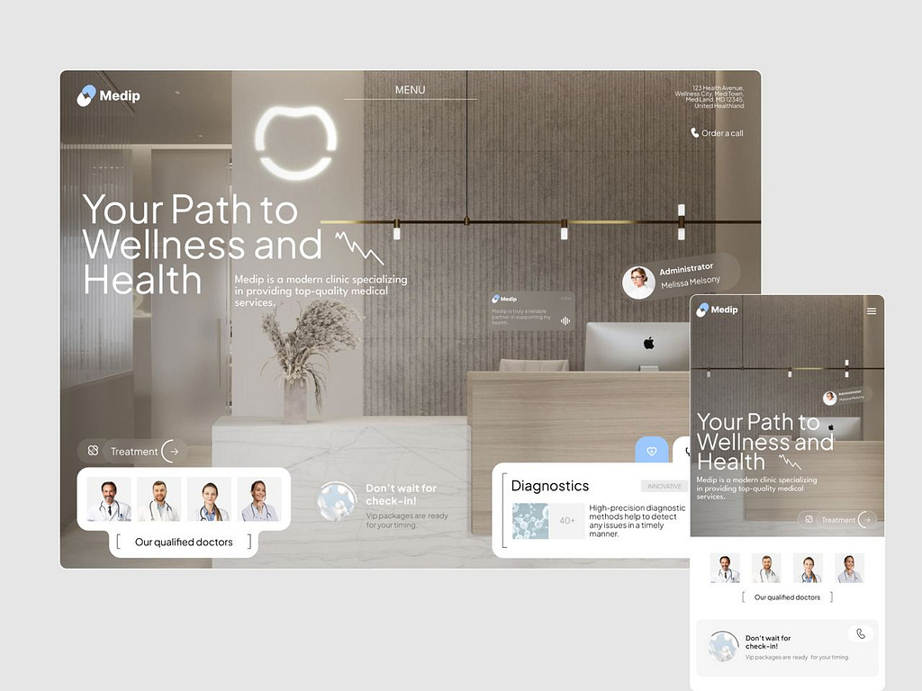 Virtual Clinic - Website Design by Levi Wilson for QClay on Dribbble