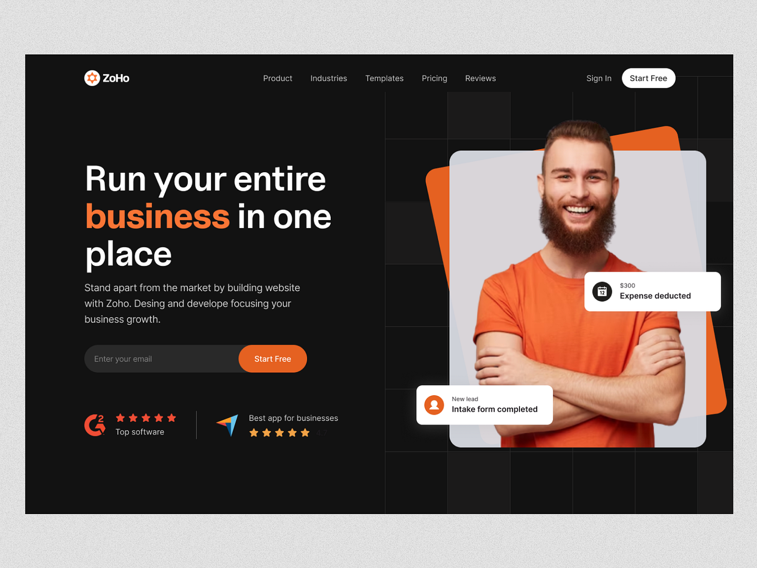 Business Website Design UI by Ranu Hasan 🏅 on Dribbble