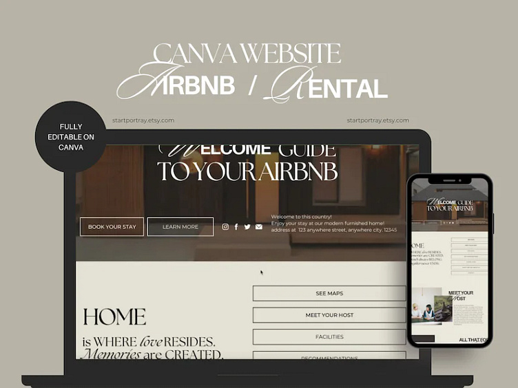 Canva Airbnb Website Design by Silvya Tan on Dribbble