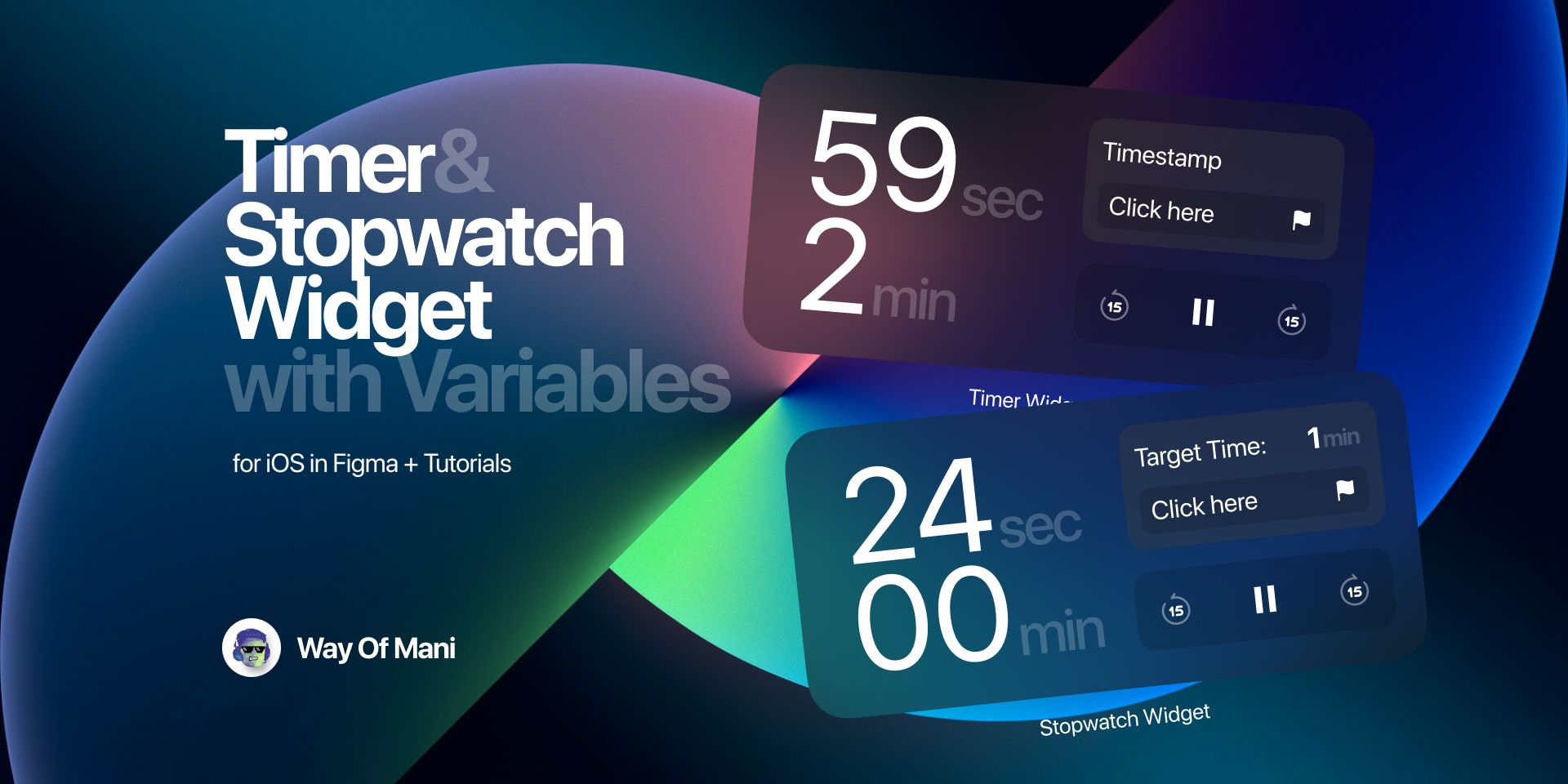 Timer and Stopwatch with Variables in Figma by Mani Jalilzadeh on Dribbble