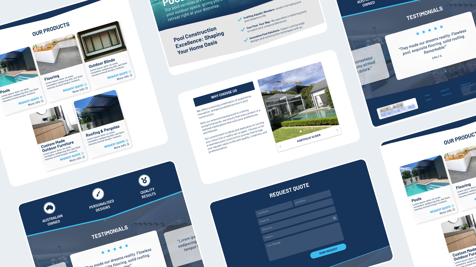 Home Renovation Construction Website Design by Kissel Cablayda-Amamio ...