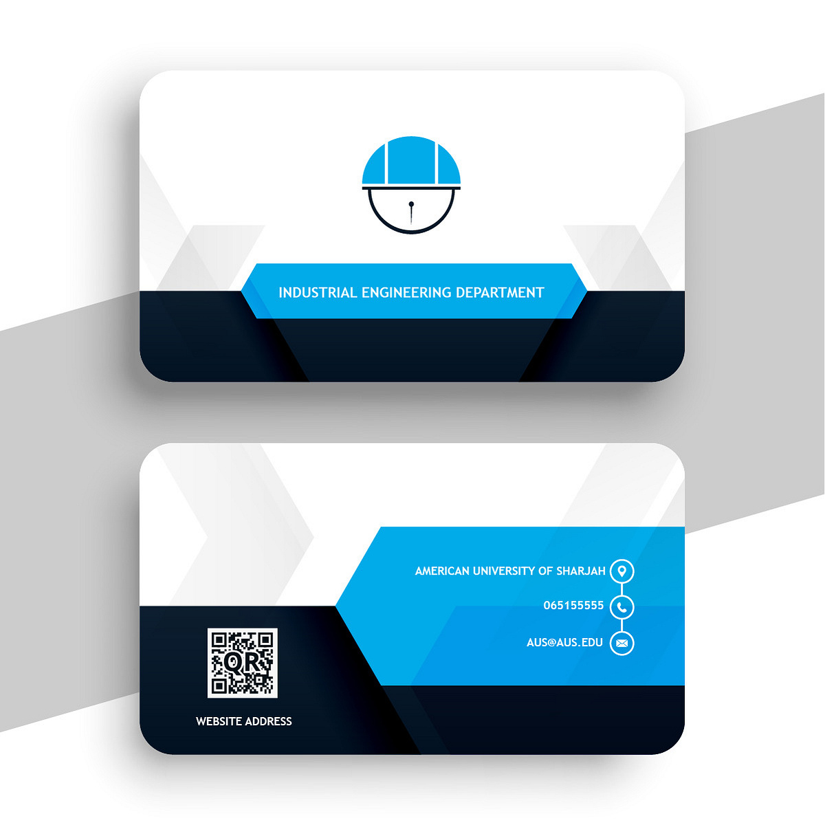 Industrial Engineering Department Business Card by Ahmed on Dribbble