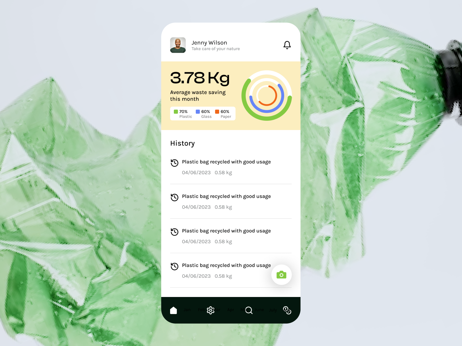 Garbage recycling app design mobile app by lazy kar for LazyInterface ...