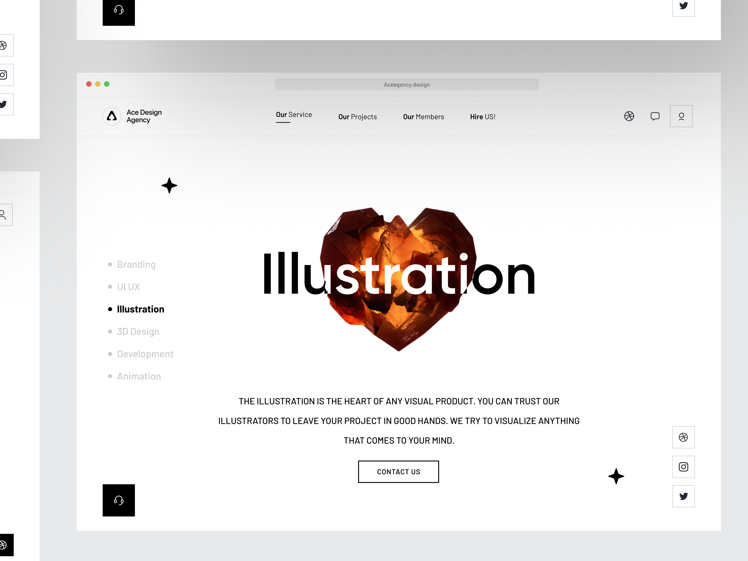 Ace Design - Website by Amir Baqian for Ace Design Agency on Dribbble