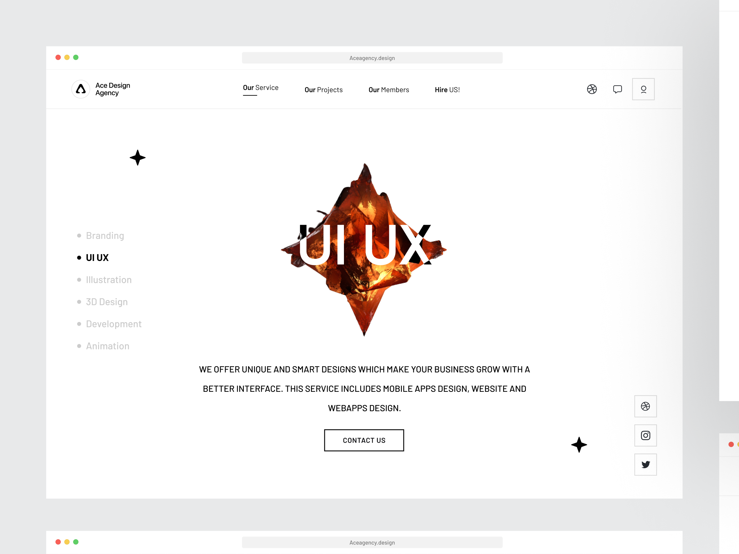 Ace Design Website By Amir Baqian For Ace Design On Dribbble 