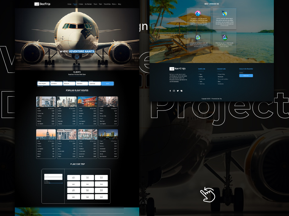 Travel & Tour - Web design by Huzaifa Ahmed on Dribbble