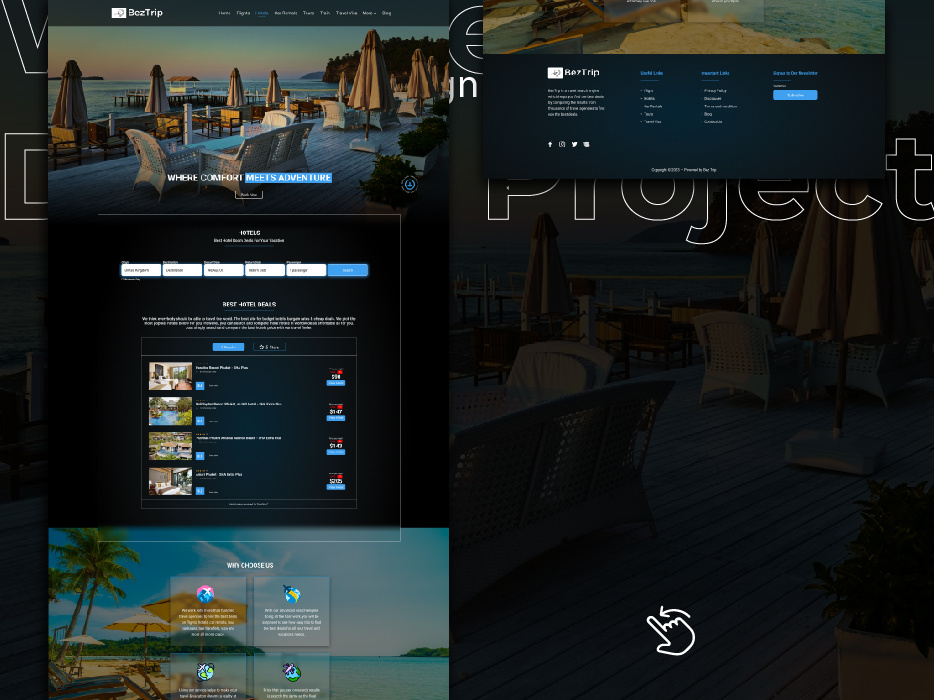Travel & Tour - Web design by Huzaifa Ahmed on Dribbble